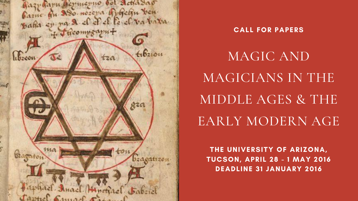 CFP: Magic and Magicians in the Middle Ages and the Early Modern Age ...