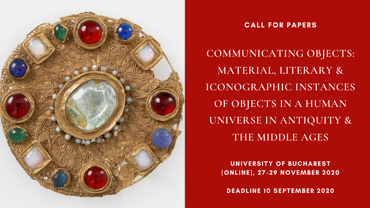 CFP: Communicating Objects: Material, Literary & Iconographic Instances ...
