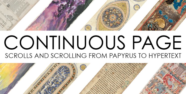 New Publication: Continuous Page: Scrolls and Scrolling from Papyrus to ...