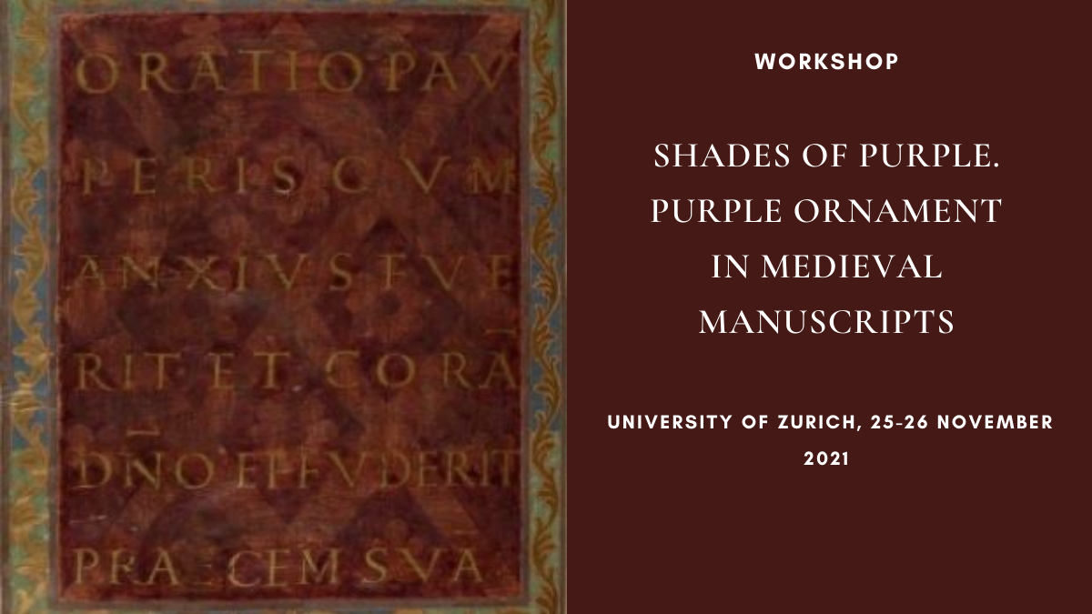Workshop: Shades of Purple. Purple Ornament in Medieval Manuscripts ...
