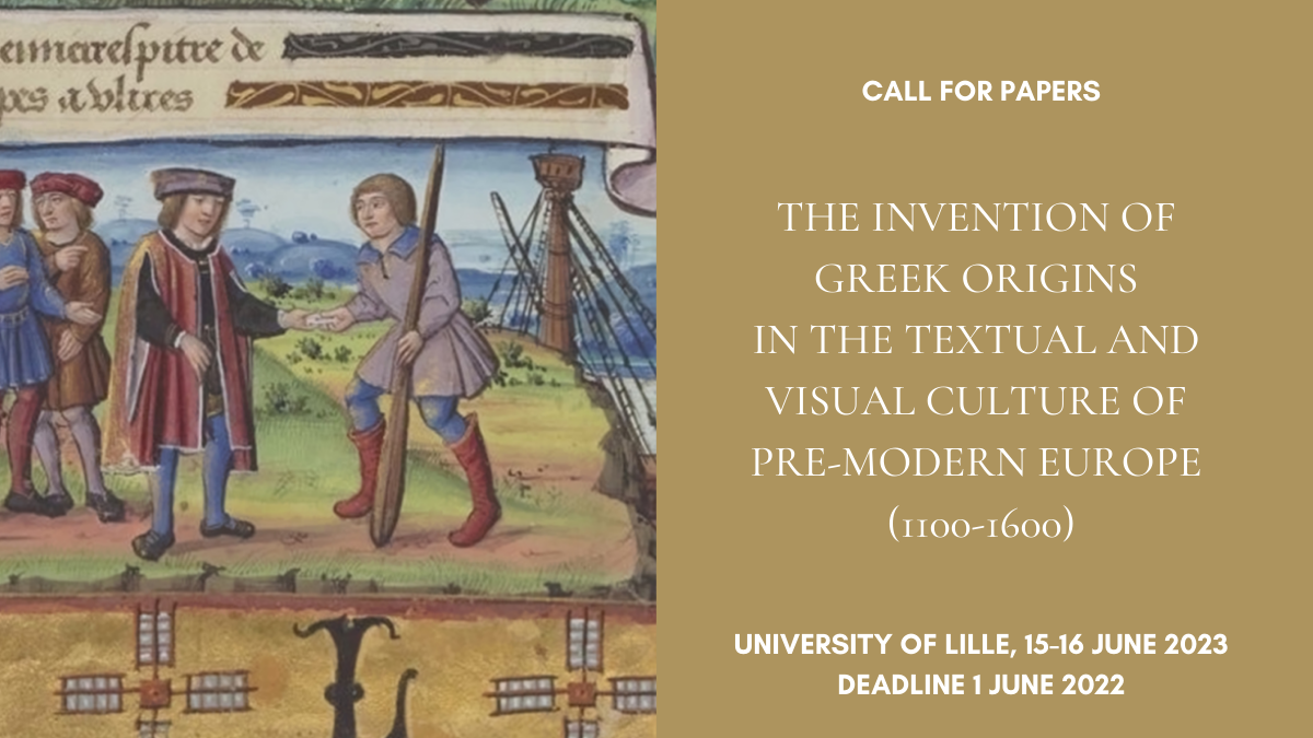 Call for Papers: ‘The Invention of Greek Origins in the Textual and ...