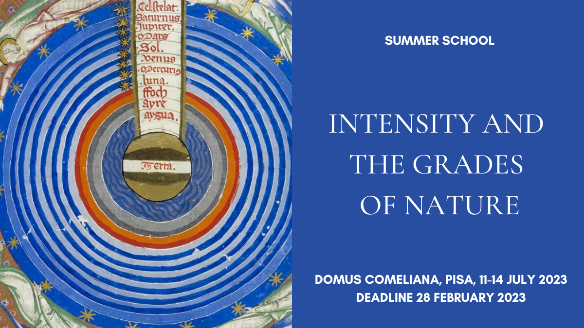 Summer School: ‘Intensity and the Grades of Nature: Heat, Colour, and ...