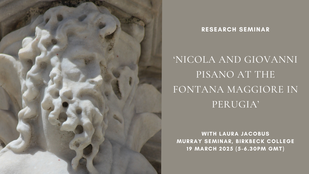 Murray Seminar: ‘Nicola and Giovanni Pisano at the Fontana Maggiore in ...