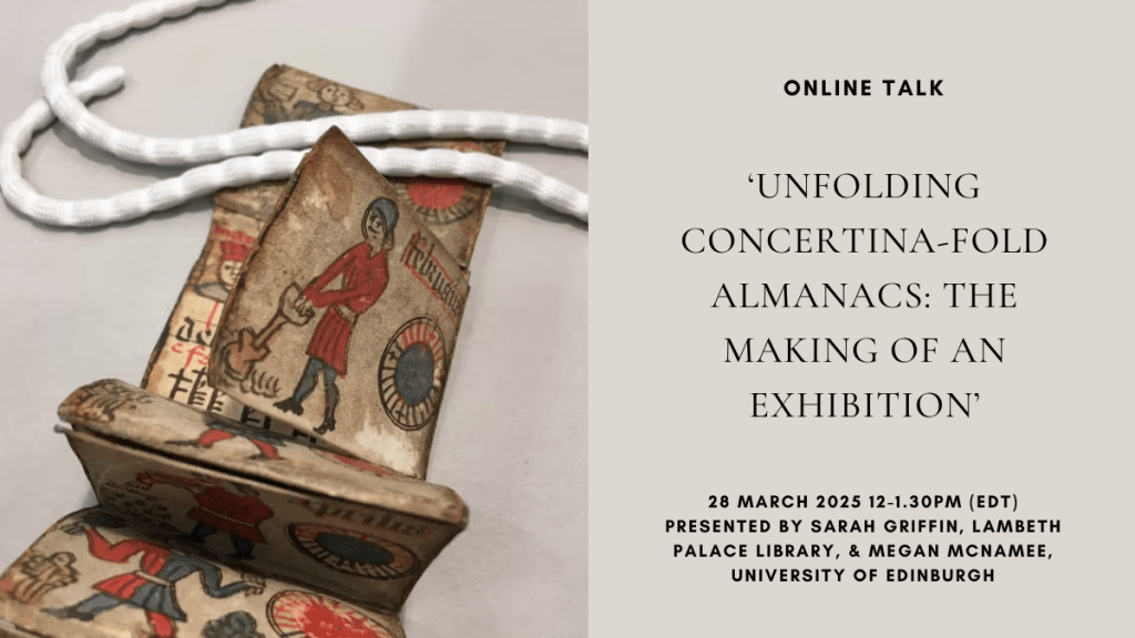 Online talk: ‘Unfolding Concertina-Fold Almanacs: The Making of an ...