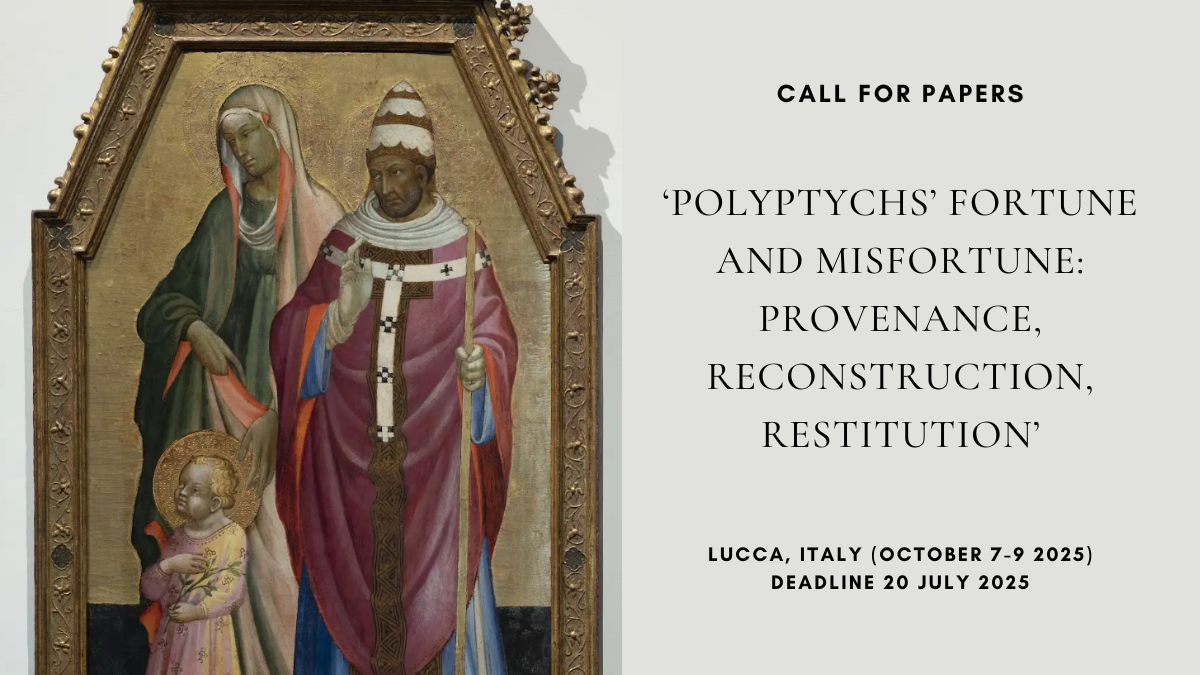 CFP: ‘Polyptychs’ fortune and misfortune: Provenance, reconstruction ...