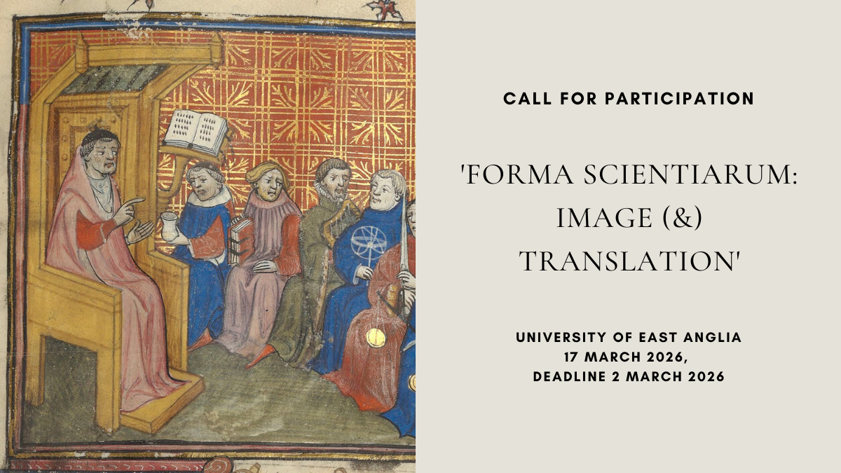 CFP: ‘Forma Scientiarum: Image (&) Translation’ (University of East ...
